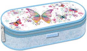 _Ostatní 1_ Penál oválný Motýlci 22x10cm dětské školní pouzdro s rozvrhem hodin 2