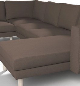 Potah na pohovku IKEA Norsborg rohová, 5-místná se šezlongem barva hnědá látka pletený vzor