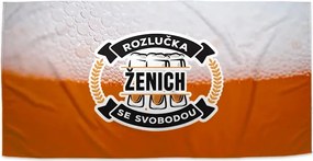 Sablio Ručník Rozlučka se svobodou ženicha - 70x140 cm