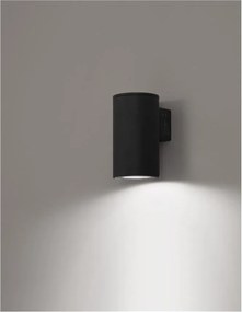 NV 9010008 Venkovní nástěnné svítidlo ALP černý hliník a sklo LED Chip Cree 2x10W 220-240V 3000K 7st. IP65 - NOVA LUCE