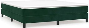 Rám postele s boxspringem tmavě zelená 160 x 200 cm samet 3120781