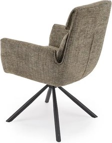 Jídelní otočná židle Halmar K596 olivová-černá