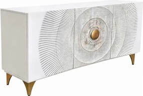 Designová komoda Venetia 140 cm bílé mango