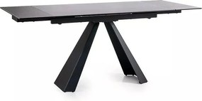 Jídelní rozkládací stůl Salvadore II 120/180 cm tmavě šedý/černý