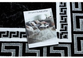 Dywany Luszczow Kusový koberec GLOSS 2813 87, rám, řecký černý / šedá Rozměr koberce: 60 x 250 cm