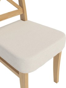 Sedák na židli IKEA Ingolf barva béžová látka pletený vzor