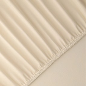 Florella Prostěradlo Avance Jersey Elastan Ivory, 90-100x200-220 cm