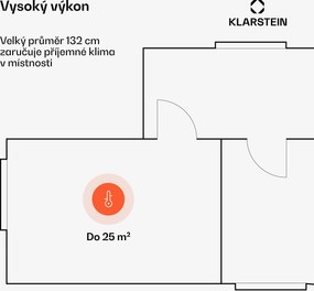Klarstein El Paso stropní ventilátor se světlem | 132 cm | 35 W | Tichý provoz | Dřevo