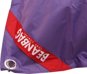 BeanBag Sedací pytel 189x140 comfort s popruhy violet