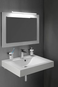Sapho, MITRA zrcadlo v rámu 720x520x40mm, bílá, MT191