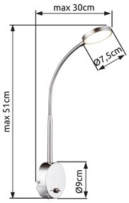 GLOBO PEGASI 24103W Nástěnné svítidlo