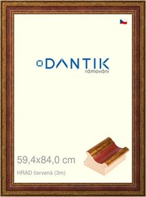 DANTIK rámeček 59,4x84 | HRAD červená (Plexi Čiré)