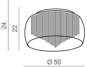 Designový lustr Rego 50
