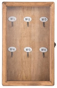 Dřevěná skříňka na klíče – 24x7x38 cm