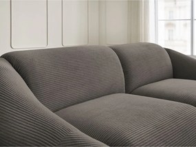 Taupe manšestrová pohovka 250 cm Tina – Bobochic Paris