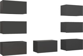 vidaXL TV skříňky 7 ks 30,5 x 30 x 60 cm kompozitní dřevo [3078953] Barva: dub sonoma