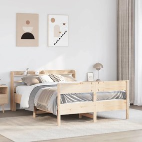 Postel bez matrace 160 x 200 cm masivní borovice 3306921