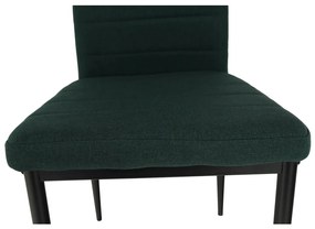 TEMPO Židle, smaragdová látka / černý kov, COLETA NOVA