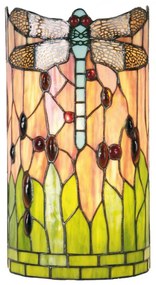 Nástěnná lampa Tiffany Dragonfly – 20x11x36 cm
