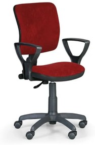 Euroseat Kancelářská židle MILANO II s područkami, červená