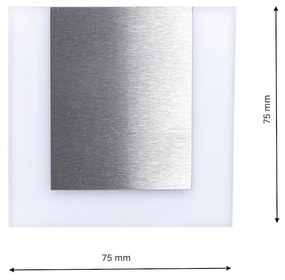 Schodišťové LED svítidlo Capri, 1x LED 0,6w, 6500k, s