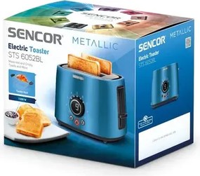 SENCOR STS 6052BL modrá / Topinkovač / 1000W / 2 sloty