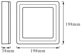Ledvance - LED RGB Stmívatelné stropní svítidlo LED/19W/230V + DO
