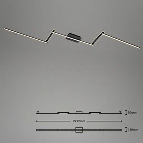 Briloner 3501-015 - LED Přisazený lustr STAFF 5xLED/4,8W/230V černá