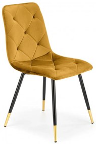 Židle MUSTARD K438 hořčicově žlutá