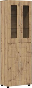 Vysoký bufet FLORIN 60 x 35 x 182 cm Artisanový dub 3397923