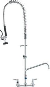 Komerční baterie s oplachovacím rozprašovačem, 111,8 cm výška, 20,3 cm střed, 30,5 cm