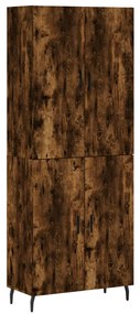 Skříň highboard kouřový dub 69,5 x 34 x 180 cm kompozitní dřevo