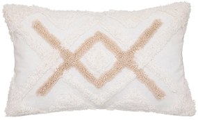 Dekorační povlak na polštář, všívaná bavlna, 30 x 50 cm