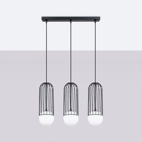 Sollux Lighting Závěsné svítidlo BRINA 3L černé