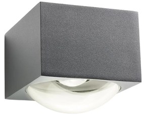 Redo 90274 nástěnné LED svítidlo Ari tmavě šedé, 7W, 3000K, 10cm