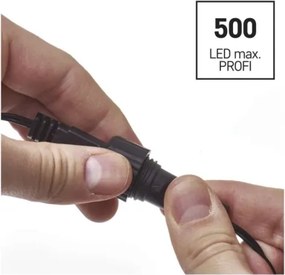 Propojovací vánoční řetěz bez zdroje EMOS Connecting D2CW02 ZY2157 50LED krápníky 3m teplá bílá