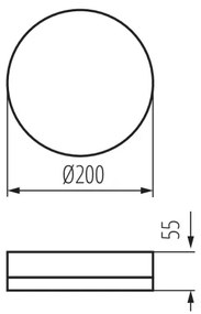 Kanlux 37291 - LED Technické stropní svítidlo IPER LED/19W/230V IK10 IP65 kulatý bílá