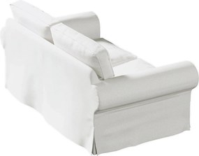 Potah na pohovku IKEA  Ektorp 2-místná, rozkládací, STARÝ MODEL barva krémová látka pletený vzor