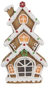 Vánoční perníková chaloupka s Led světýlky Gingerbread House - 24*11*41 cm