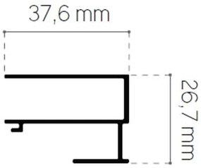 Glass 1989 Moov- boční stěna pro šířku vaničky 80 cm, upevnění vpravo