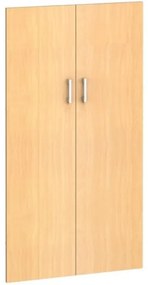 Dveře pro regály PRIMO KOMBI, výška 1470 mm, na 3 police, buk