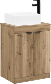 Sada koupelnového nábytku Dub artisan Kompozitní dřevo 3404231