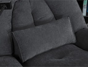 Polohovací křeslo šedé, elektrické TV-7089 GREY2