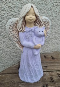 Andělka LUCINKA - fialová s méďou
