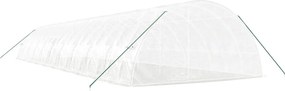Skleník s ocelovým rámem bílý 120 m² 20 x 6 x 2,85 m 3188124