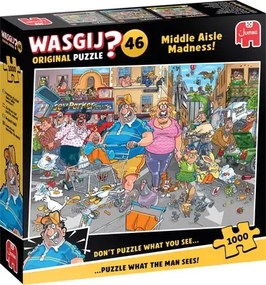 JUMBO Puzzle WASGIJ Original 46: Šílenství střední uličky! / 1000 dílk