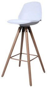 Designová pultová stolička Nerea bílá