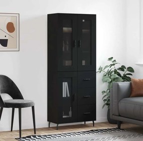 vidaXL Skříň highboard 69,5 x 34 x 180 cm kompozitní dřevo [3198615] Barva: kouřový dub