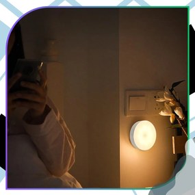 Camerazar Sada 2 LED lamp, dotyková nástěnná lampa, bezdrátová USB
