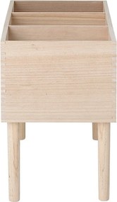 Knihovna z masivu pavlovnie ve světle přírodní barvě 91x50x35 cm Douve – Bloomingville